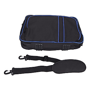 Travel Carrying Bag Portable Travel Carrying Bag Large Capacity Protective Console Case for PS5 Games Controller and Game Console Storage Pack for PS5(Blue Black)