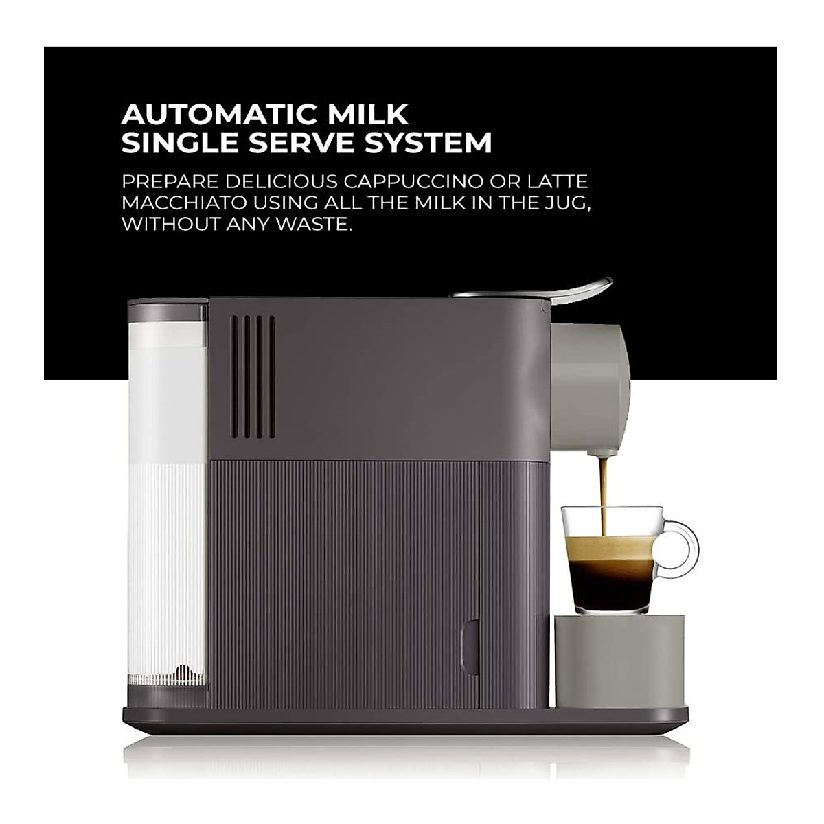 Nespresso by De'Longhi Lattissima One Original Espresso Machine with Milk Frotherby De'Longhi, Dark Roast