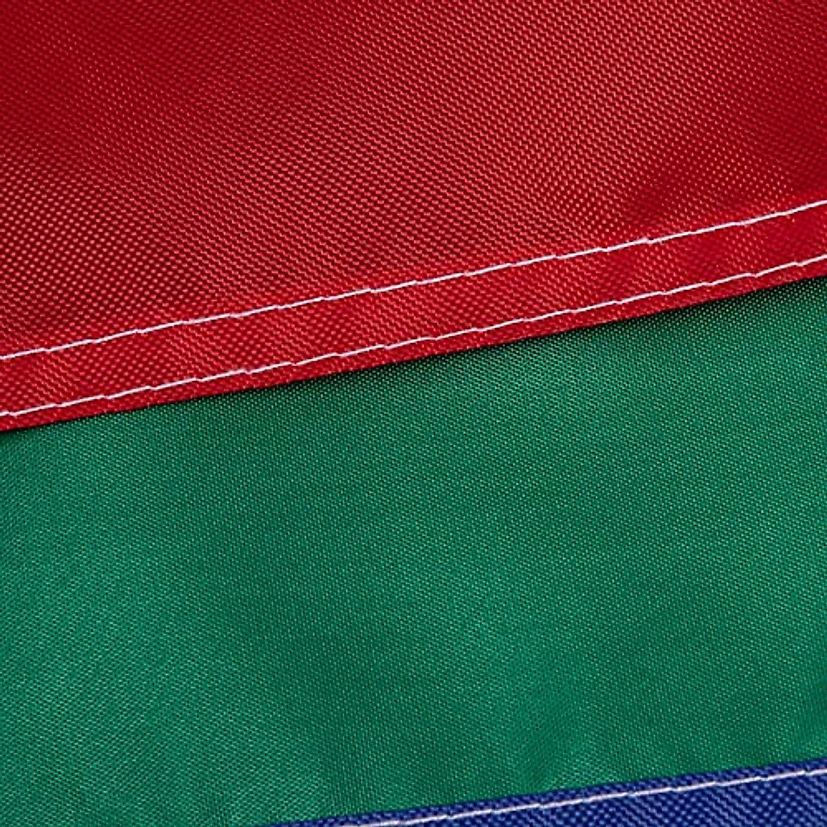 Gay Pride Rainbow Flag 3x5 FT,Heavy-Duty 420D Nylon Outdoor Gay Flag,Sewn Stripes UV Fade Resistant and Tough Brass Grommets（3 by 5 Foot)