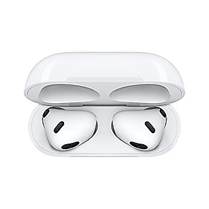 Apple AirPods (3rd Generation) Wireless Earbuds with MagSafe Charging Case. Spatial Audio, Sweat and Water Resistant, Up to 30 Hours of Battery Life. Bluetooth Headphones for iPhone