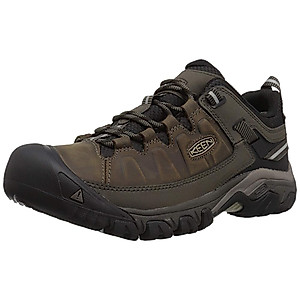 KEEN Men's Targhee 3 Low Height Waterproof Hiking Shoes, Bungee Cord/Black, 8.5