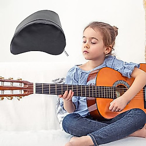 Guitar Cushion PU Leather Cover Built-in Sponge Contoured Guitar Bass Cushion Padded Support for Classical Acoustic Electric Guitar Players Guitarist Musical Instruments Accessories Tool