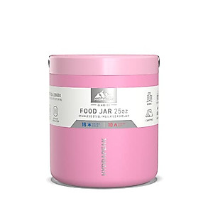 Hydrapeak 25oz Stainless Steel Vacuum Insulated Thermos Food Jar | Kids Thermos for Hot Food and Cold Food, Wide Mouth Leak-Proof Soup Thermos for Adults, 10 Hours Hot and 16 Hours Cold (Bubblegum)