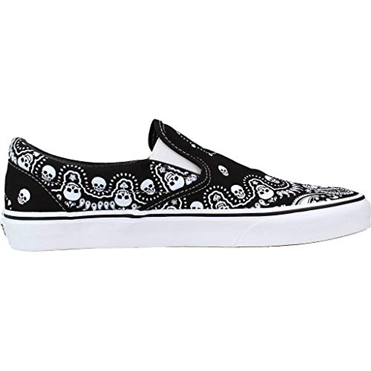 Vans Classic Slip-On™ (Bandana) Classic Black/White Men's 10.5, Women's 12 Medium