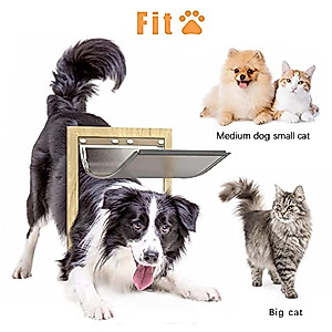 E-SDS Dog Door Replacement Flaps Medium Pet Flap Replacement for Dog Cat Doors Compatible with PetSafe PAC11-11038, 12 7/8" x 8 1/8"
