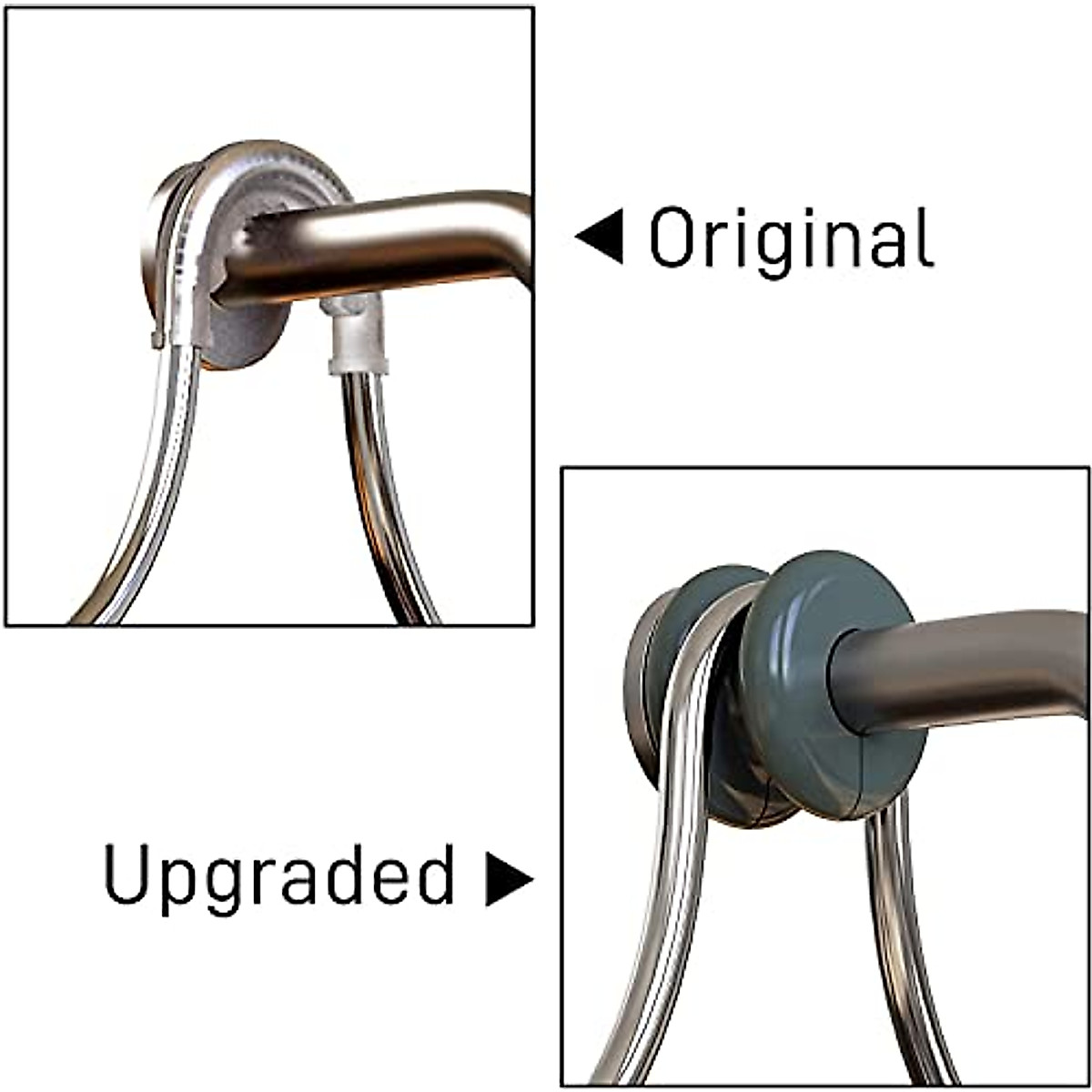 Vdomus 3 Tier Hanging Shower Caddy Bathroom Shower Organizer Shower Rack With Soap Holder- 11.6” x 5” x 24.2”, Mesh Bathroom Shower Head Organizer Shelf for Shampoo and Soap, Upgraded 2nd Edition