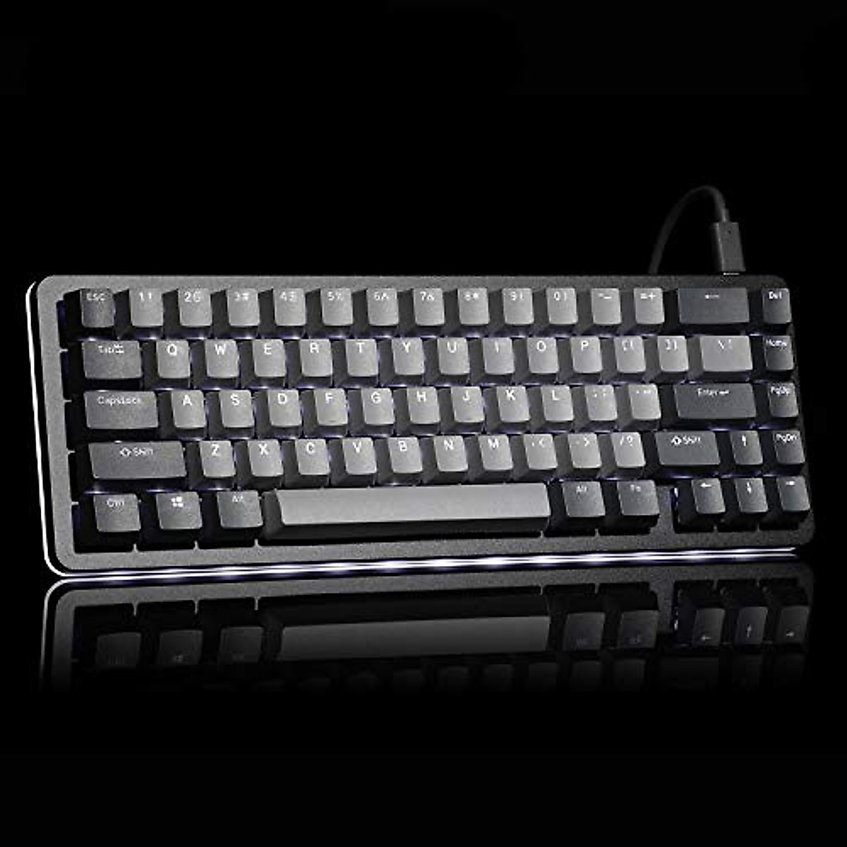 Drop ALT Mechanical Keyboard — 65% (67 Key) Gaming Keyboard, Hot-Swap Switches, Programmable Macros, RGB LED Backlighting, USB-C, Doubleshot PBT, Aluminum Frame (Halo True, Black)
