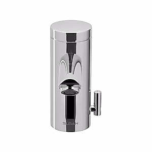 Sloan Optima EAF-250-ISM Sensor Activated Touch-Free Faucet, Commercial Grade with Mounting Hardware, Integrated Side Mixer - 0.5 GPM Battery-Powered Deck-Mounted Mid Body, Polished Chrome, 3335061