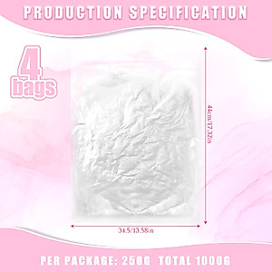 Woanger 1000g/ 35oz Polyfill Stuffing Polyester Fiber Filling Stuffings Pillow Couch Stuffed High Resilience Fiber for Cushion Small Dolls Crafts Comforter DIY Padding Quilts