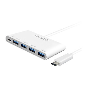 Macally UC3HUB4C USB-C 3.1 Hub 4 Ports + 1x USB-C 10cm Cable 18990