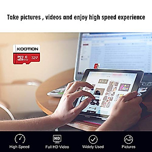 KOOTION 10-Pack 32 GB Micro SD Cards 32gb Memory Cards Class 10 Micro SDHC Card High-Speed Memory Card TF Card UHS-1 Micro SD Card SDHC, C10, U1, 90Mb/s (10 X 32GB)