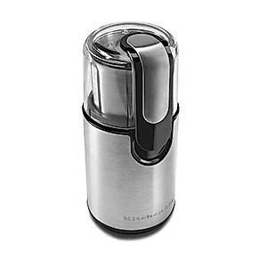 KitchenAid KCM4212SX Cold Brew Coffee Maker-Brushed Stainless Steel, 28 ounce & Blade Coffee Grinder - Onyx Black