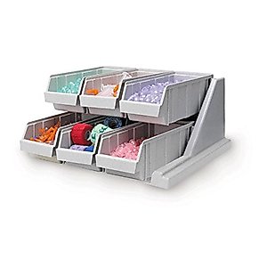 Tiered Organizer Bin System 6-Bin 20.13"W x 17.25"D x 9.25"H