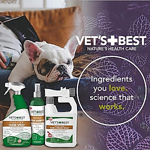 Vet's Best Anti-Flea Spray Shampoo - Dog Flea and Tick Treatment - Plant-Based Formula - Certified Natural Oils - 16 oz