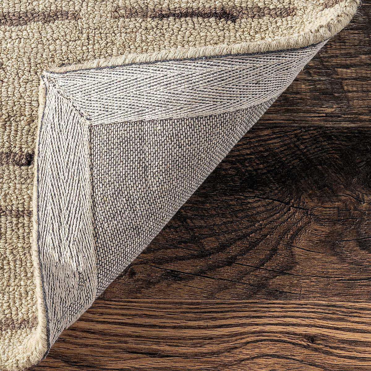 nuLOOM Audrie Contemporary Abstract Wool Area Rug, 8x10, Grey