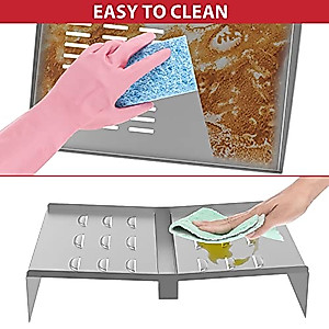 GLOWYE New Griddle Table Top Plate for Blackstone 22 inch Tabletop Griddle, Heavy Duty Stainless Steel Griddle Plate for Blackstone Portable Grill Griddle Replacement Parts with Carry Bag