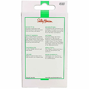 Sally Hansen Maximum Growth Treatment Clear 0.45 Ounce (13.3ml) (2 Pack)