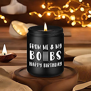 Fairy's Gift Funny Birthday Scented Candles - Naughty Boyfriend Birthday Gift - Fun Bday Gifts, Happy Birthday Husband, Partner, Hubby, BF Birthday Gift - Humorous Husband Birthday Gifts from Wife