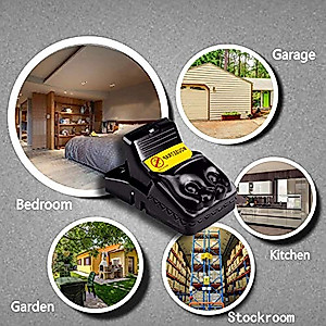 ABC Humane Mouse Traps That Work Indoor Plastic Snap Mice Trap Reusable Mouse Trap Easy Set 6 Pack