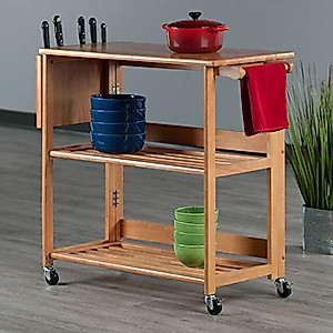 Winsome Radley Kitchen Cart, Light Oak