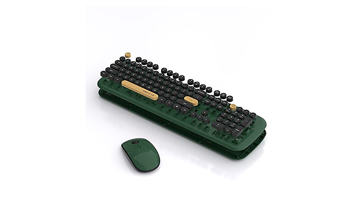 Colorful Wireless Computer Keyboards Mouse Combos, UBOTIE Polychrome ...