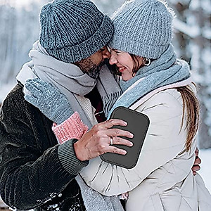 Zoe sunny small jewelry box - mini jewelry box - Women travel jewelry case, Portable small jewelry organizer for Rings Earrings Necklace, Gifts for Girls Women (Black)