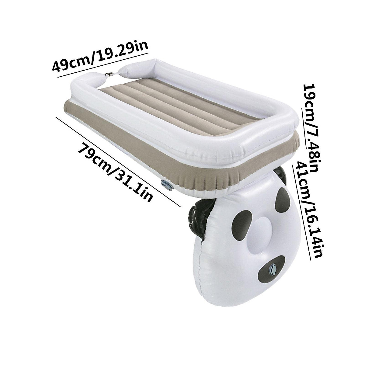 DISPRA Toddler Airplane Bed, Inflatable Toddler Airplane Bed for Toddler, Portable Baby Bed for Cars, Foldable Blow Up Mattress for Airplane, Car, Train, Traveling Bed st