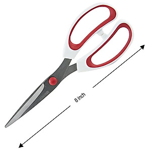 SINGER 00450 8-Inch All Purpose Scissor with Comfort Grip, ,