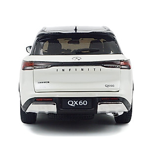 Paudi Model 1/18 Scale Diecast Cars 2022 Infiniti QX60 Model Car For Adults Collection White