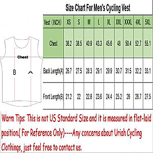 Uriah Men's Cycling Vest Reflective with Rear Zippered Bag Fluorescence Yellow Size XL