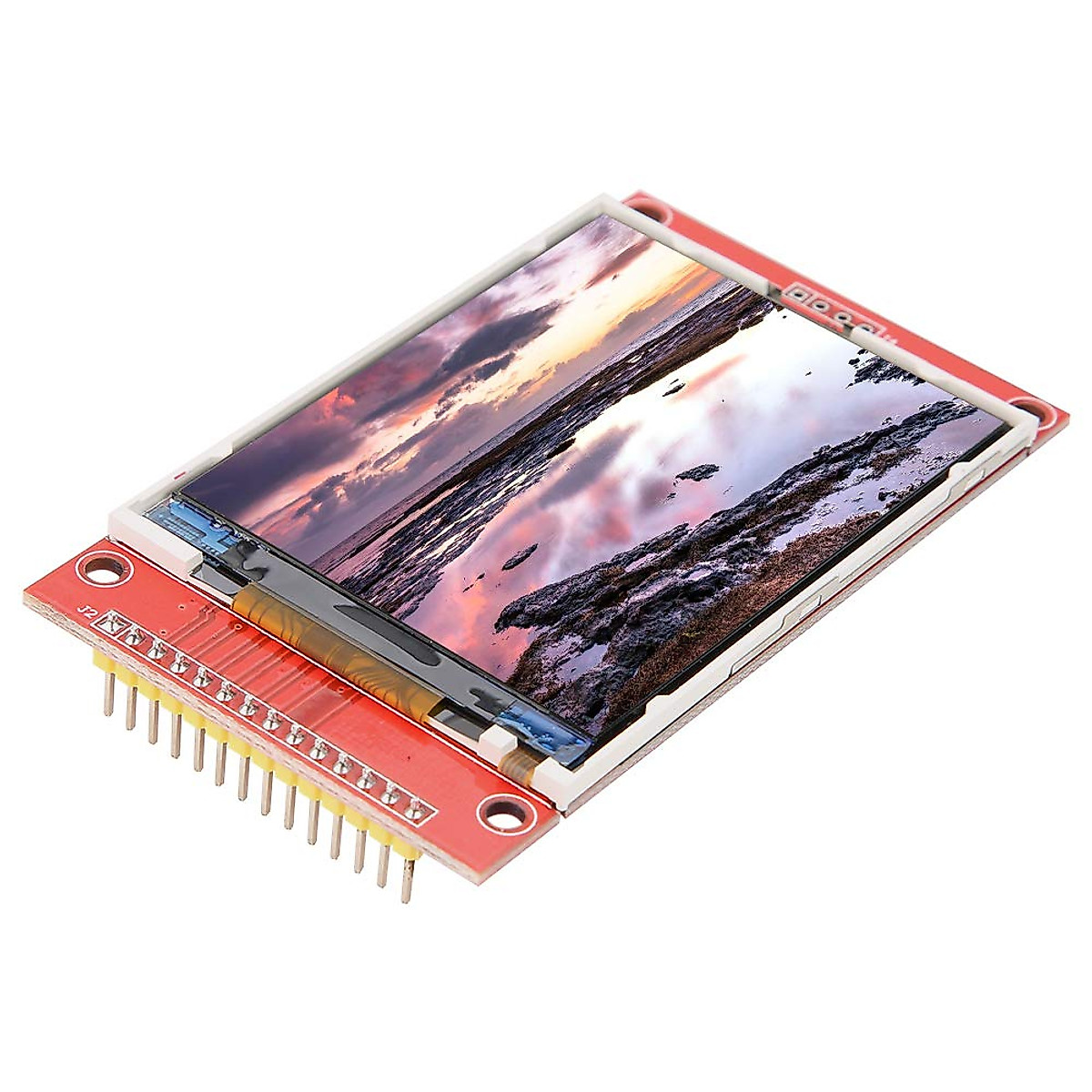 2.8 Inch ILI9341 240x320 5V/3.3V TFT SPI LCD Display Module Serial Port LCD Touch Panel Module Color Screen, Support 65K Color Display(Without Touch)