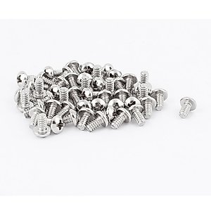 uxcell M3 x 6mm Phillips Button Head Machine Screws Fasteners 50 Pcs