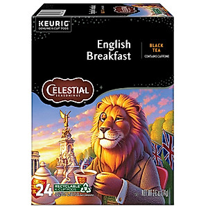 Celestial Seasonings® English Breakfast Tea Single-Serve K-Cup®, Carton Of 96
