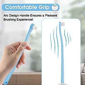 VVHOMIFE Dog Tooth Brushing Kit Achieve Optimal Dog Dental Care with The Premium Dog Toothbrush Set - Healthy Teeth, Fresh Breath, and Easy Cleaning-blue-5pcs