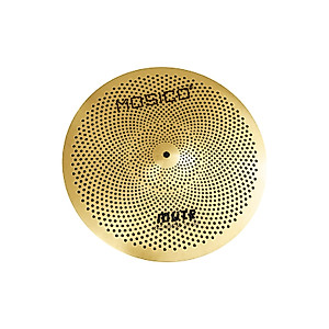 Low Volume Cymbal Pack Golden Mute Cymbal 14"Hi-hat+16"Crash+18'Crash+20"Ride Quiet Drum Cymbal Pack for Practice