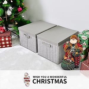 GRANNY SAYS Bundle of 3-Pack Storage Containers & 3-Pack Storage Cubes for Organizing