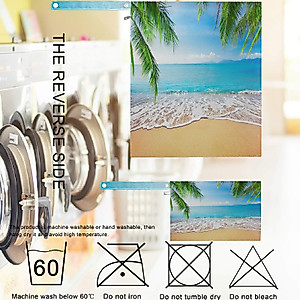 visesunny Palm and Tropical Beach 2Pcs Wet Bag with Zippered Pockets Washable Reusable Roomy for Travel,Beach,Pool,Daycare,Stroller,Diapers,Dirty Gym Clothes, Wet Swimsuits, Toiletries