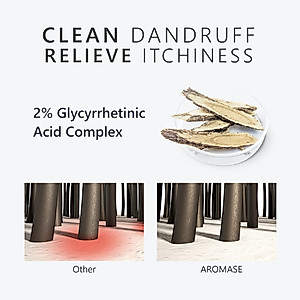 Aromase Oily Dandruff Solution Kit (5α Juniper Scalp Purifying Liquid Shampoo 9.1 Fl Oz + Oily Dandruff Solution Essential Shampoo 14 Fl. Oz) for Dermatitis, Oily itchy Scalp…