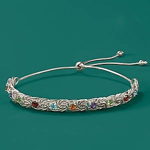 Ross-Simons Gemstone Byzantine Bolo Bracelet in Sterling