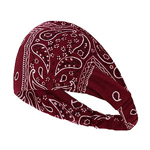 Sweat Head Headband Printed Band Wrap Sport Dry Quick Cashew Hair Hairband Headband Sweat Band Men
