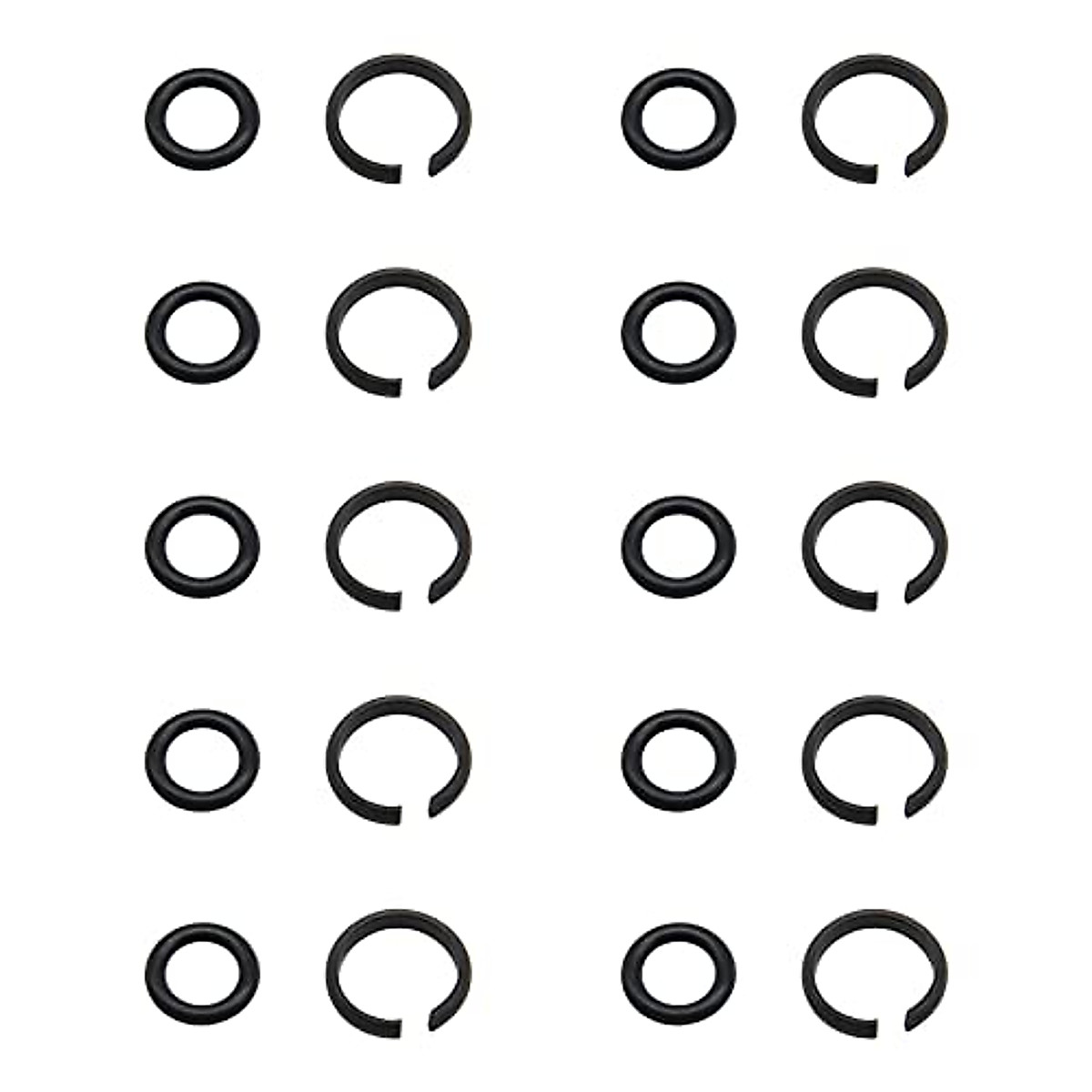 10 Sets 3/8 inch Impact Wrench Retainer Rings Include O-Ring, Compatible with Electric Wrench/Pneumatic Wrench