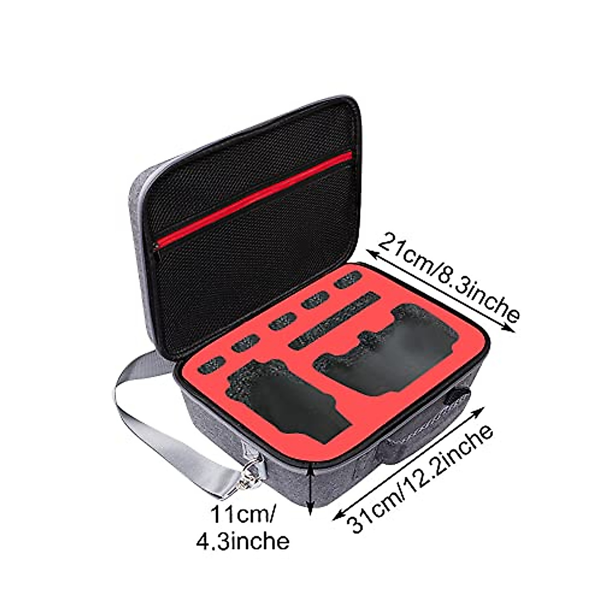 SYCOOVEN Portable Travel Carrying Case Storage Bag Drone Accessories Fit For FIMI X8 MINI(Grey B)