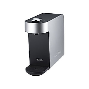 Coway Aquamega 100 Countertop Water Purifier with Three-Stage Water Purification, Direct-Flow, and Easy Installation (Black/Silver), 15.8 x 5.1 x 12.1