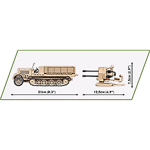 496 Pcs Hc WWII /2274/ Sd.Kfz.7/1&2Cm Flakvierli -Executive Edition