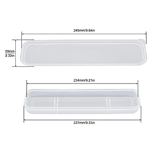 OriGlam Portable Flatware Box Travel Tableware Storage Case, Simple Tableware Storage Box Case for Cutlery Kit (White)