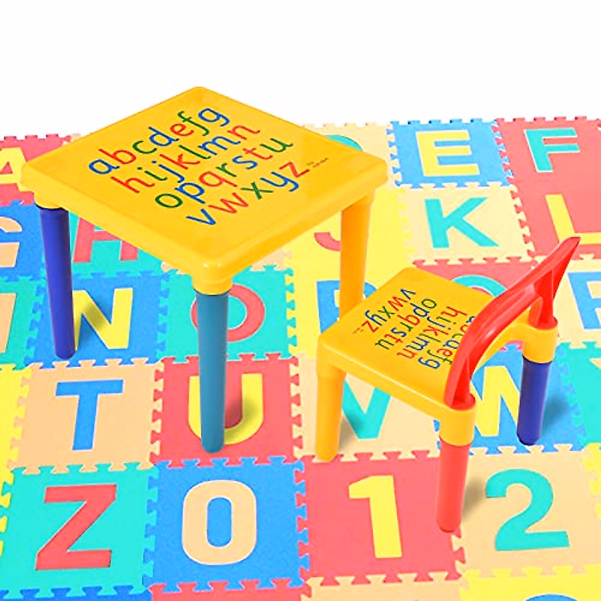 Children's Plastic Table and Chair Set, Which Can Be Used in Kindergartens, Homes, Gardens and Amusement Parks ( Color : JE08399 )