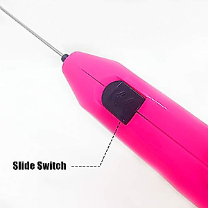 Electric Tumbler Resin Stirrer for Crafts Tumbler, USLINSKY Handheld Mixer Battery Operated Epoxy Mixing Stick Apply to Making DIY Epoxy Resin Glitter Tumbler Cups (Pink)