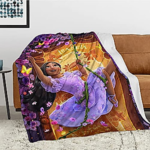 Abyx Fleece Blanket Throw Cute Lightweight Super Soft Cozy Sofa Bed Blankets Microfiber Throws for All Seasons 50''x40'' (ERSFV58-{id})