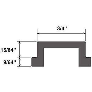 POWERTEC 71568 Aluminum Miter T-Track with Miter T-Bar, 32-Inch