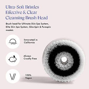 Vanity Planet Replacement Brush Head for Ultimate Skin Spa and Raedia, Exfoliating Brush, Water Resistant, Ultrasoft